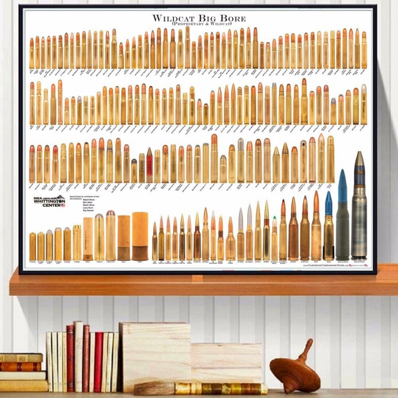 Bore Bullets Chart szczegóły obraz drukowany na płótnie plakat na ...