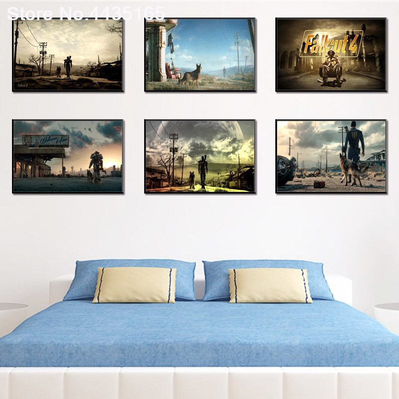 Fallout Video plakat z gry pan kamyki kot plakaty i druki obraz ścienny ...